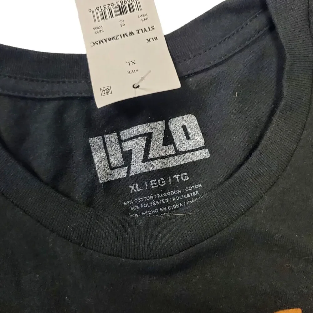Lizzo | Shirts | Lizzo Shirt Adult Xl Black Graphic Print Spell Out ...